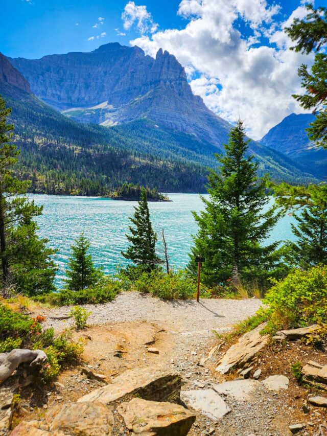 Beautiful Sun Point Nature Trail in Glacier National Park