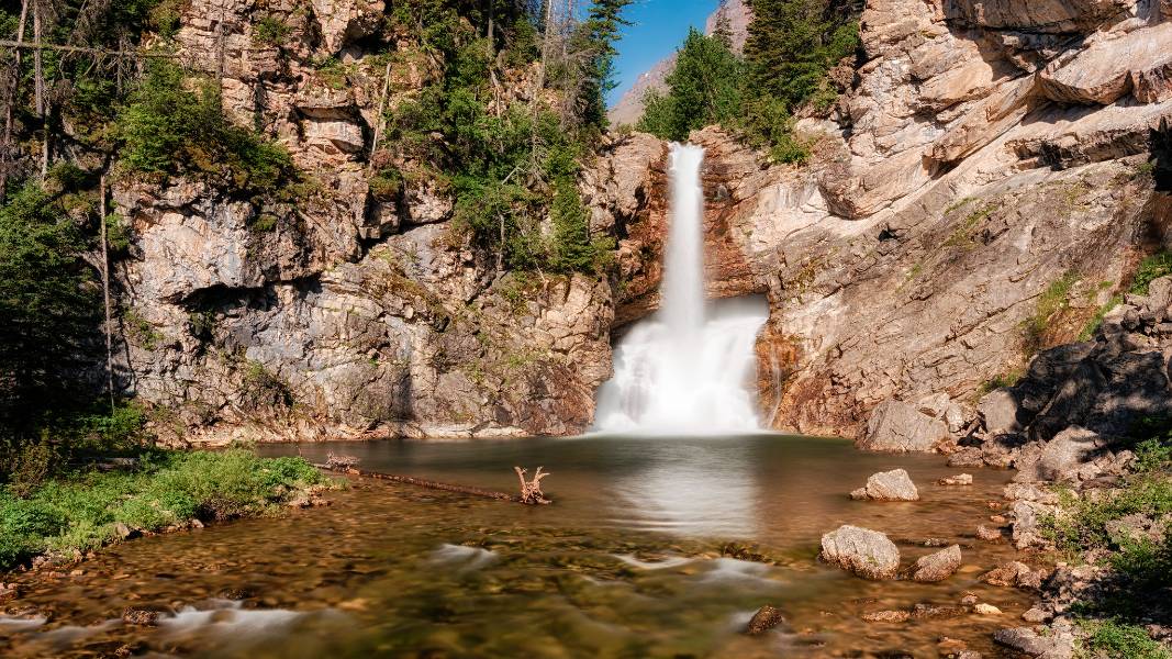 Running Eagle Falls (AKA Trick Falls): Easy Hike in Glacier